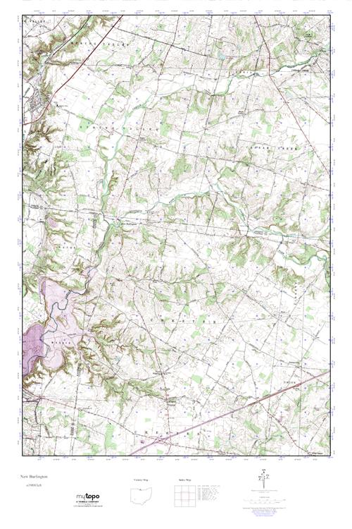 MyTopo New Burlington, Ohio USGS Quad Topo Map