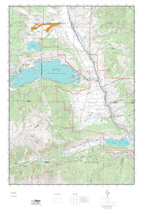 MyTopo Granite, Colorado USGS Quad Topo Map