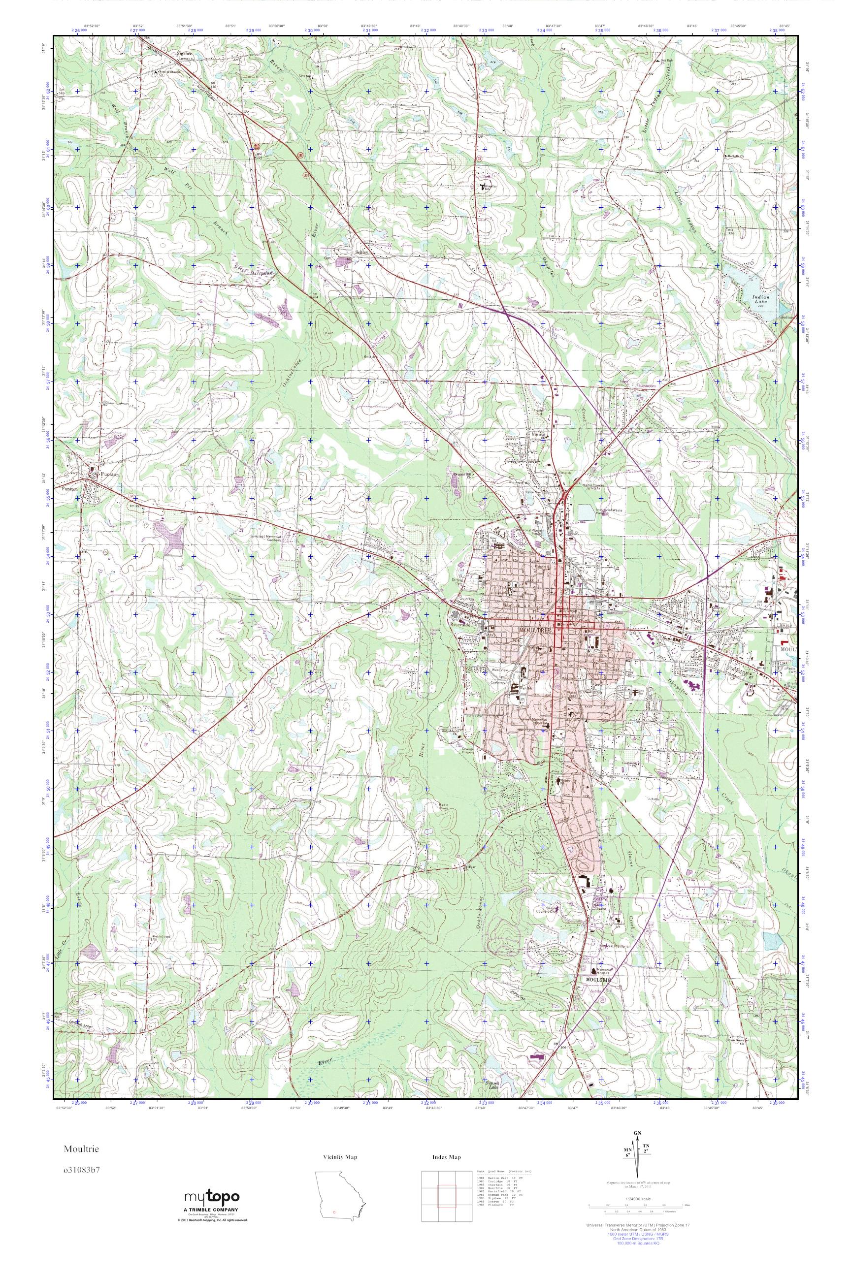 Moultrie Ga Zip Code Map - United States Map