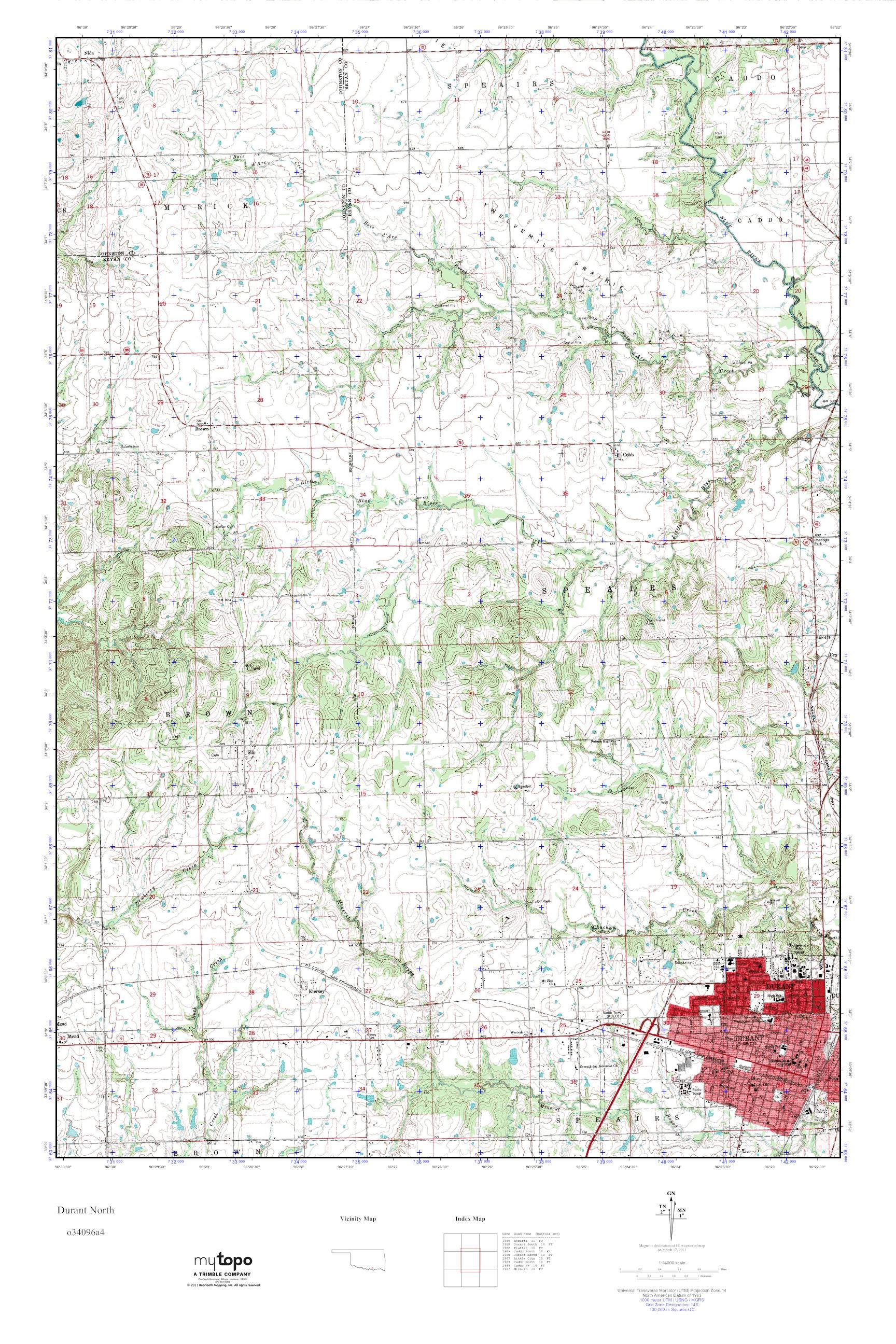 Durant Oklahoma Zip Code Map - Map