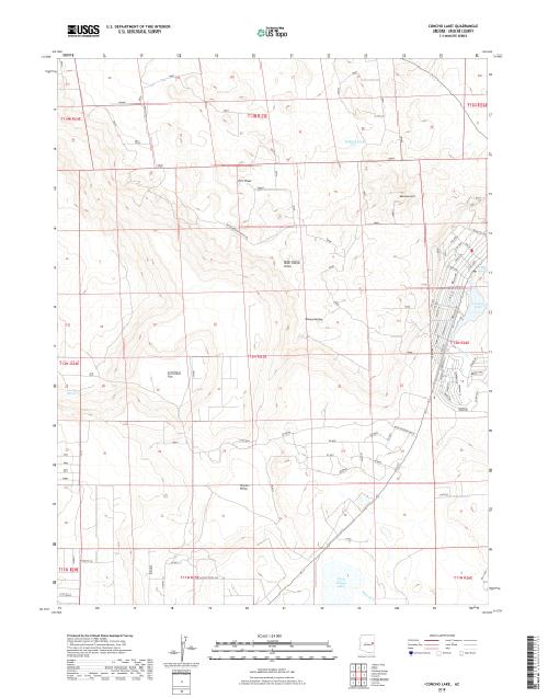 MyTopo Concho Lake, Arizona USGS Quad Topo Map