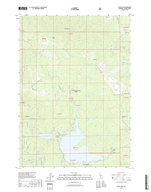 MyTopo Bucks Lake, California USGS Quad Topo Map