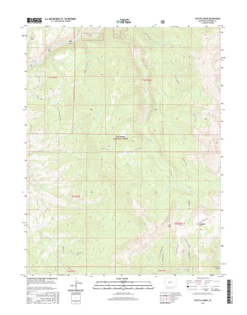 MyTopo Crystal Creek, Colorado USGS Quad Topo Map