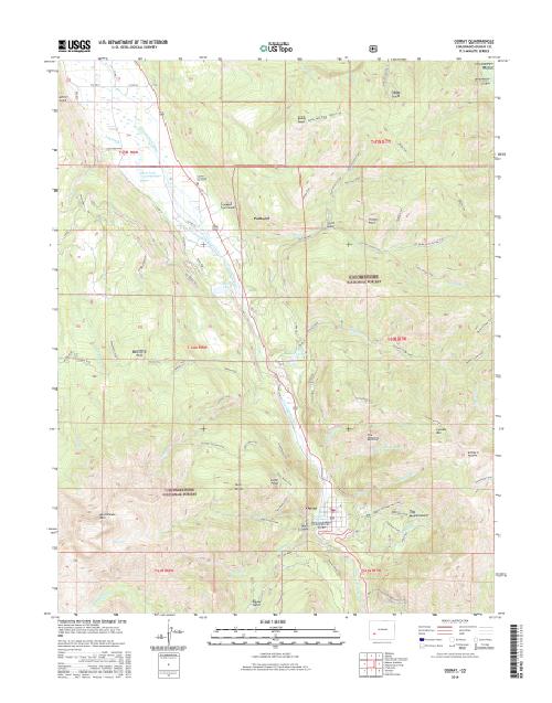 MyTopo Ouray, Colorado USGS Quad Topo Map