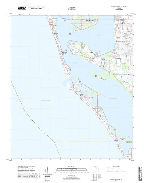 MyTopo Bradenton Beach, Florida USGS Quad Topo Map
