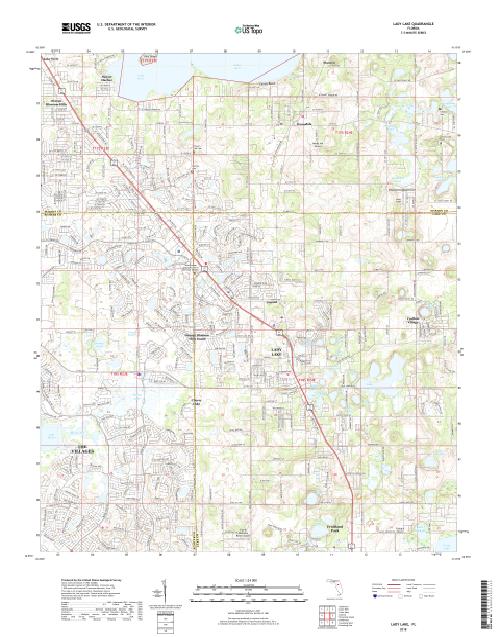 MyTopo Lady Lake, Florida USGS Quad Topo Map