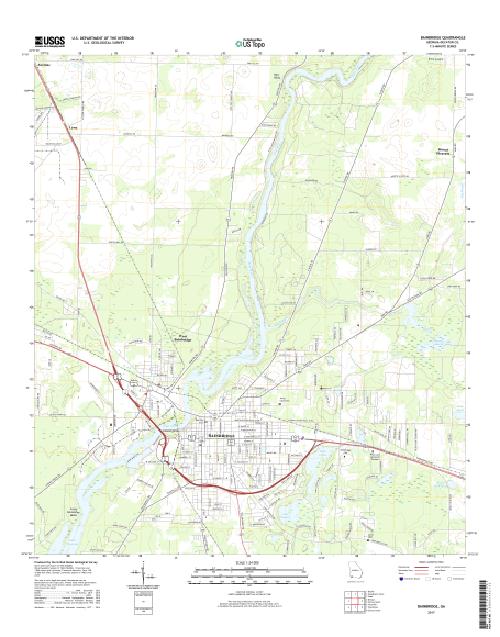 MyTopo Bainbridge, Georgia USGS Quad Topo Map