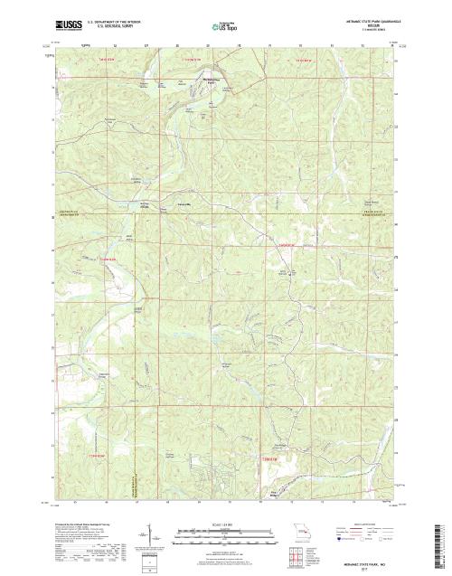 MyTopo Meramec State Park, Missouri USGS Quad Topo Map