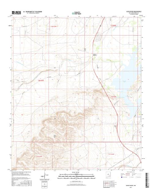 MyTopo Seven Rivers, New Mexico USGS Quad Topo Map