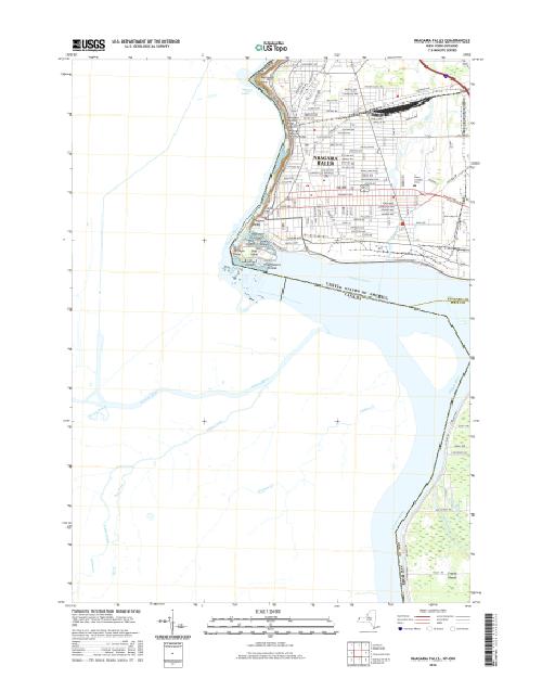 MyTopo Niagara Falls, New York USGS Quad Topo Map