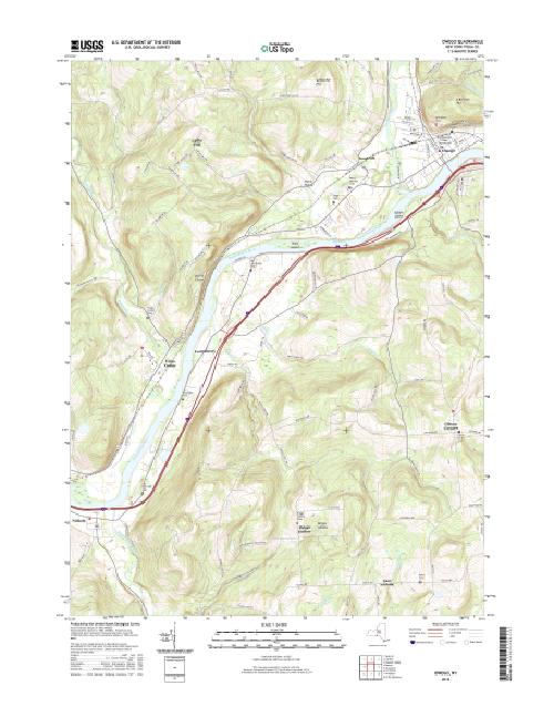 MyTopo Owego, New York USGS Quad Topo Map