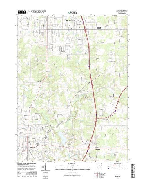 MyTopo Medina, Ohio USGS Quad Topo Map