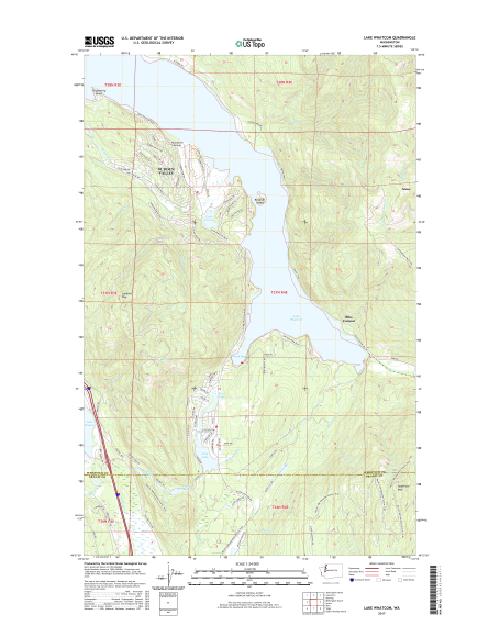 MyTopo Lake Whatcom, Washington USGS Quad Topo Map