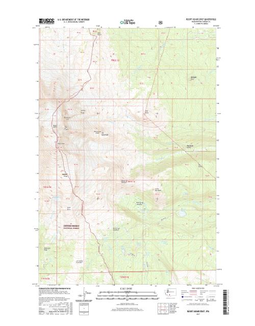 MyTopo Mount Adams East, Washington USGS Quad Topo Map
