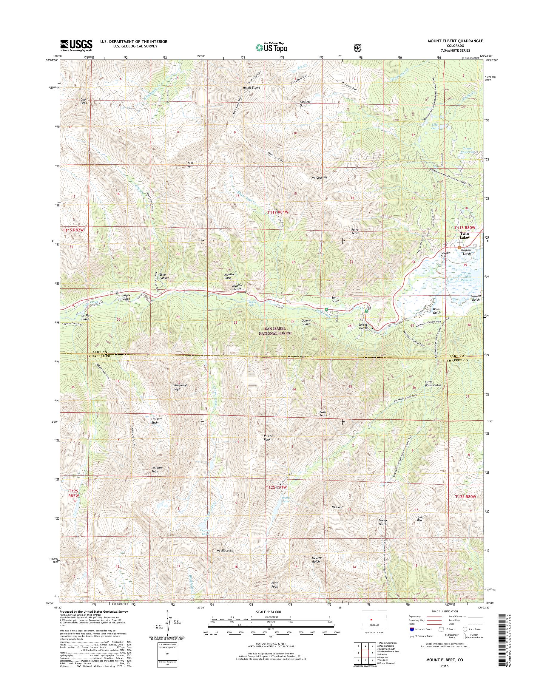 Elbert County Colorado Map