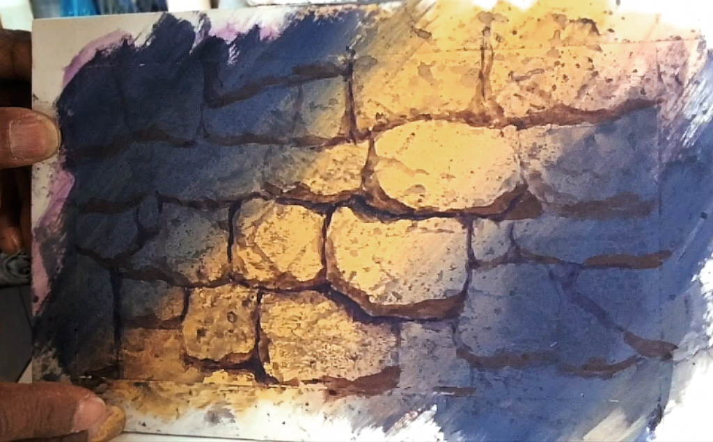 Technique for Wall Texture Tutorial - DONALD TOWNS ART