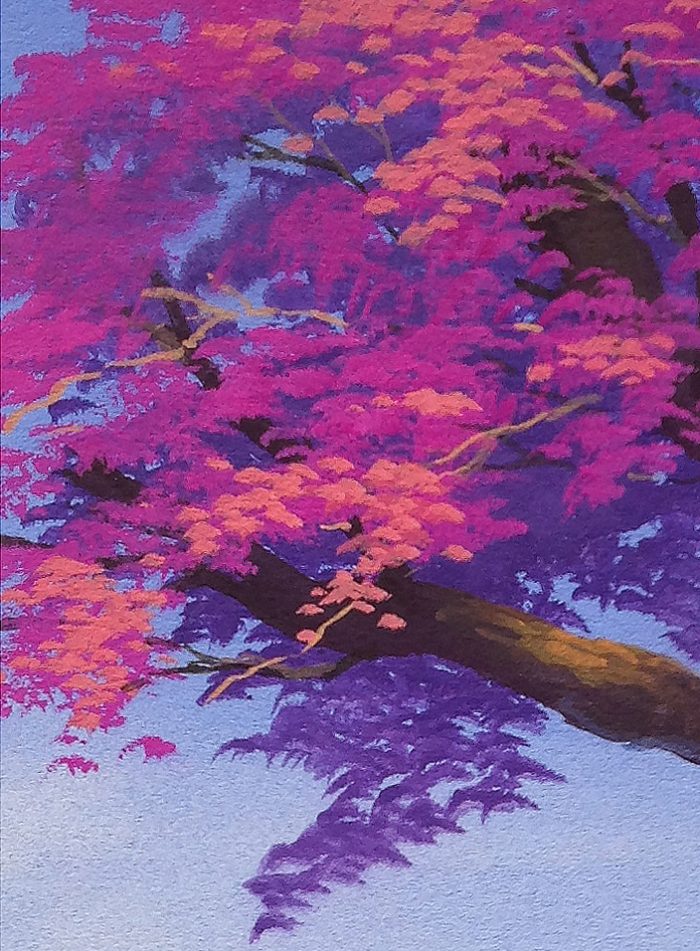 Artist Technique for Painting a Tree - DONALD TOWNS ART