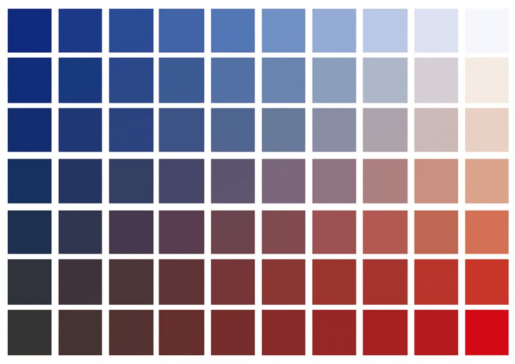 Mixing Basic Colors with Red - DONALD TOWNS ART