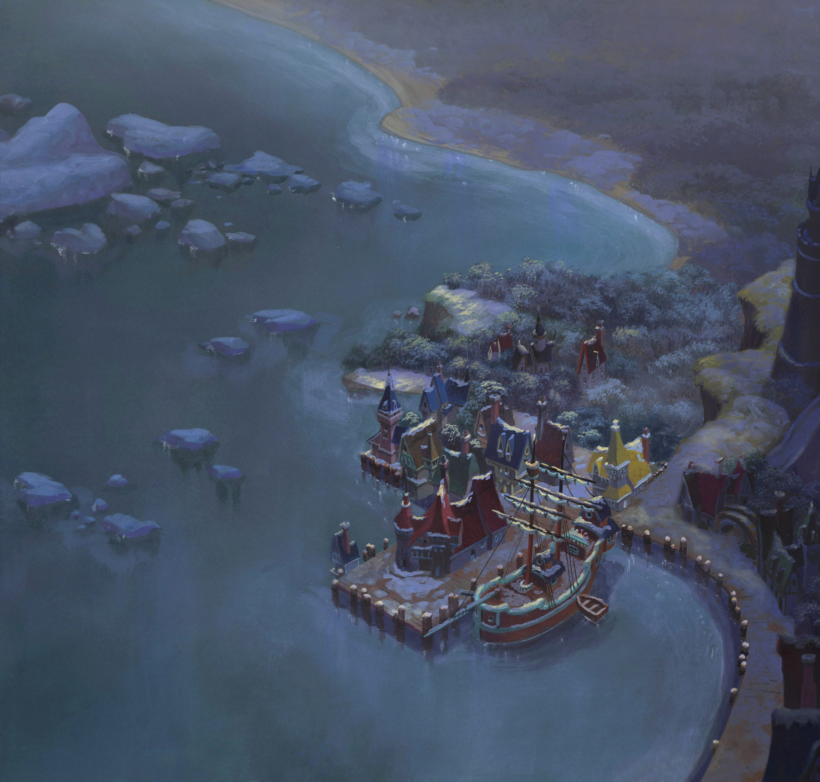 Swan Princess, Harbor - Rich Animation - DONALD TOWNS ART