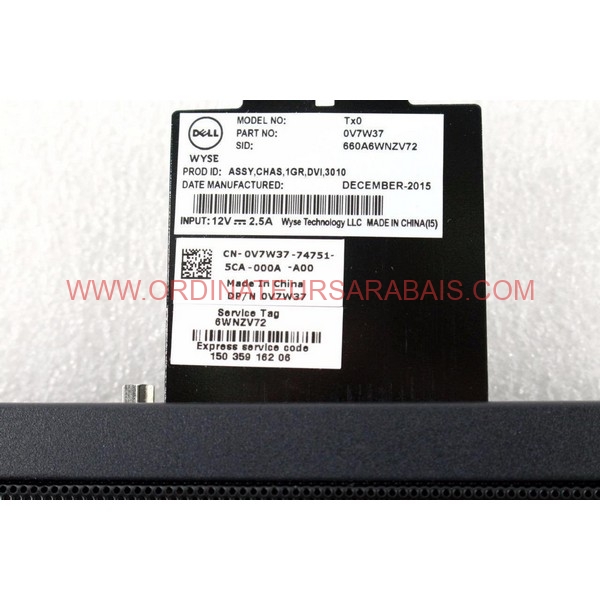 Dell Wyse Tx0 3010 Thin Client V7W37 | Ordinateurs à Rabais | Montreal ...