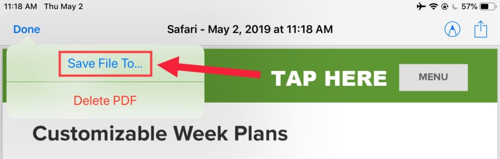 How to save items on your iPad