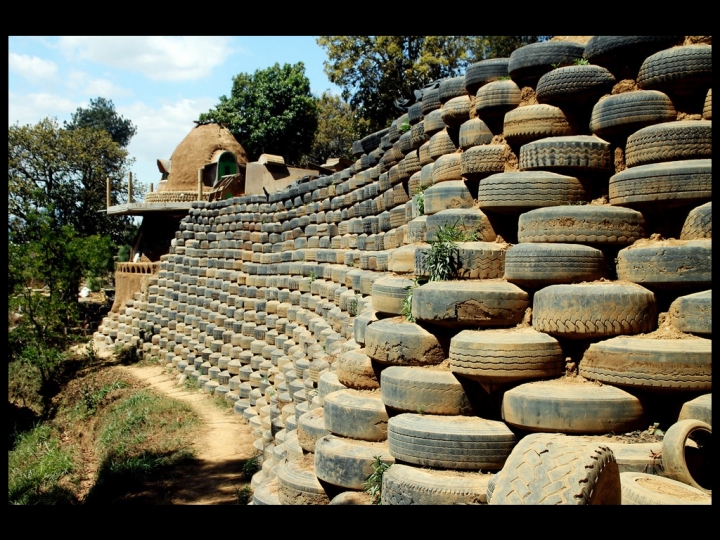 Tire Retaining Walls | Pangea Builders