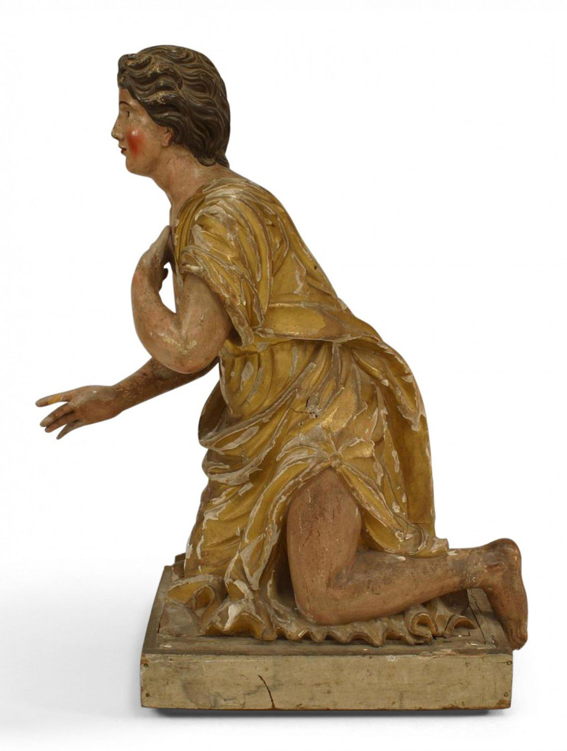 Renaissance polychromed kneeling figures