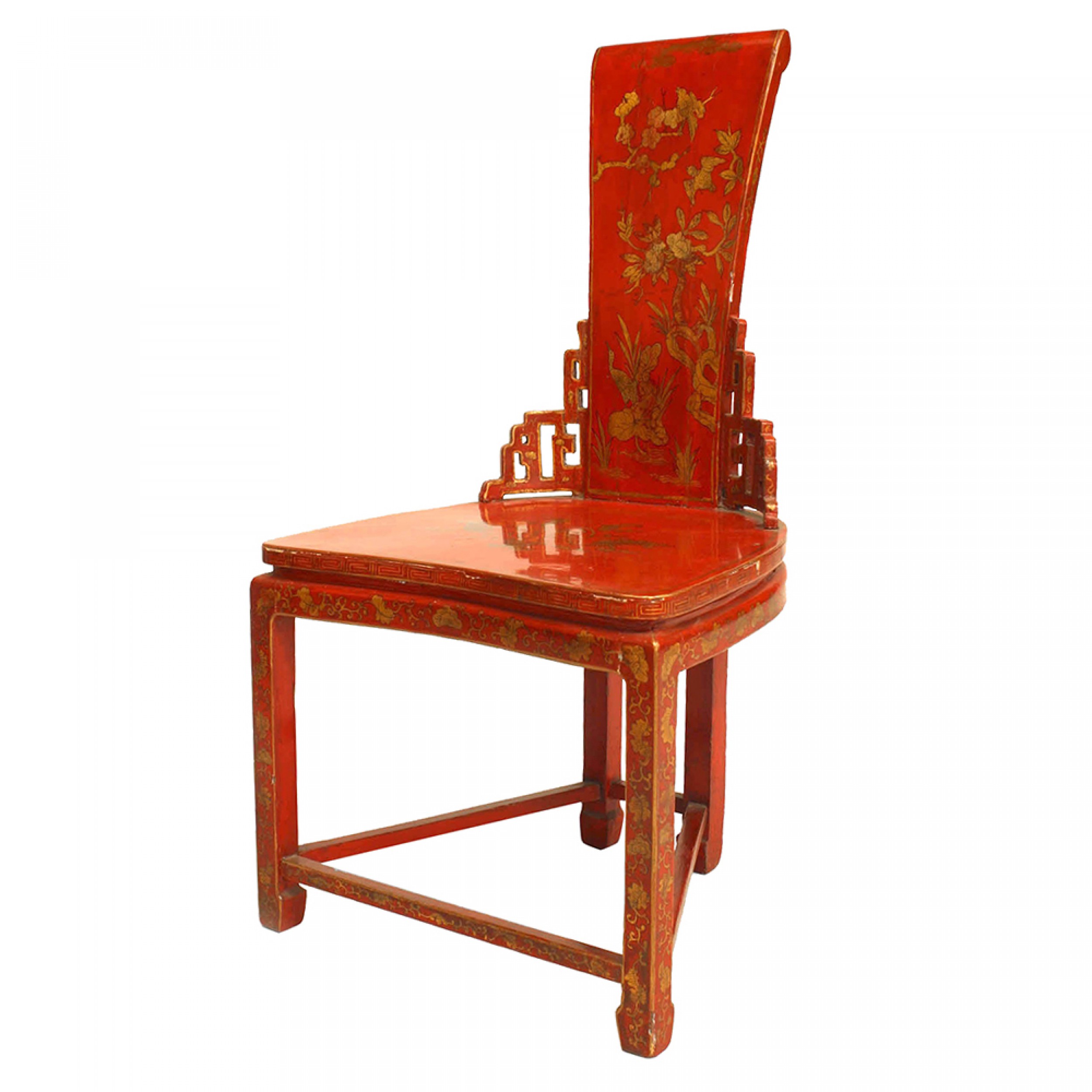 Seating chair set asian chinese lacquer 050151 1b
