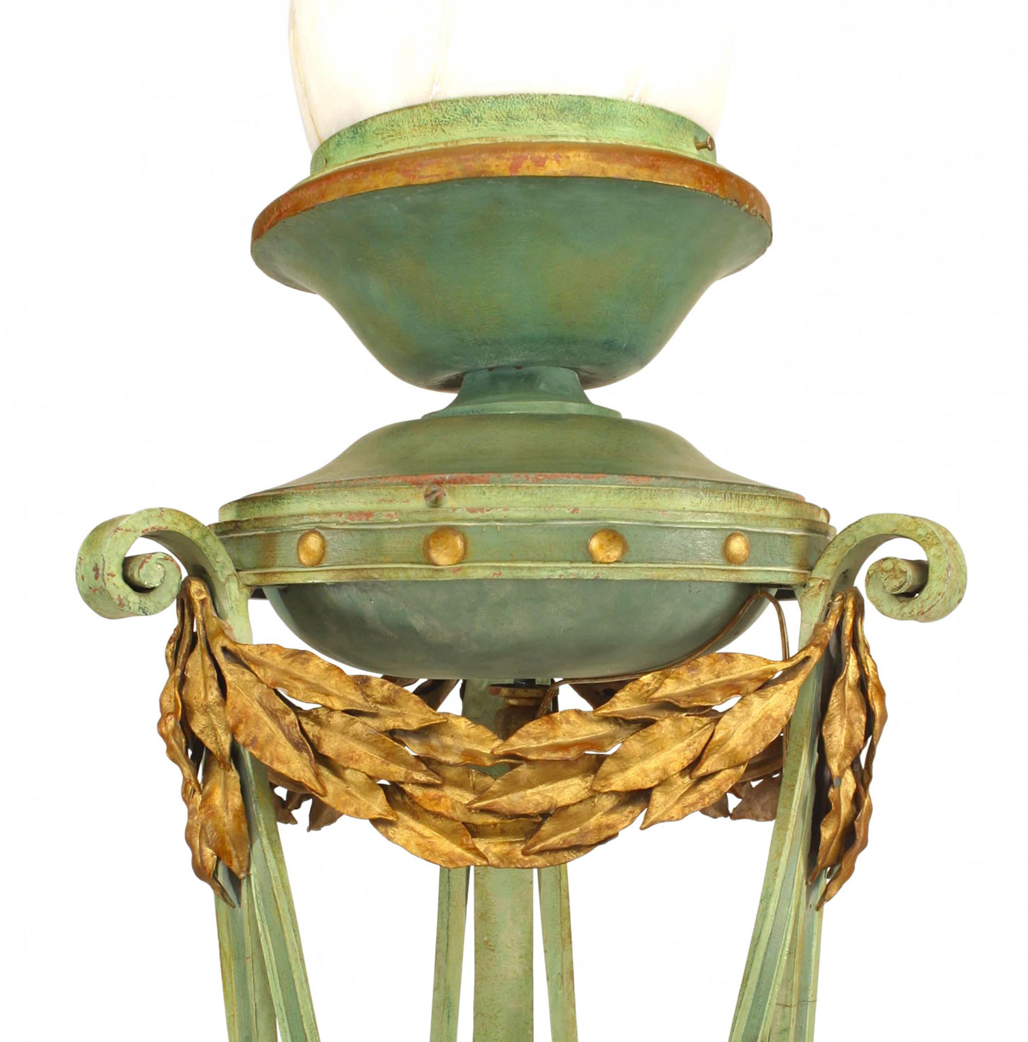 Italian neoclassic style brazier style lamps