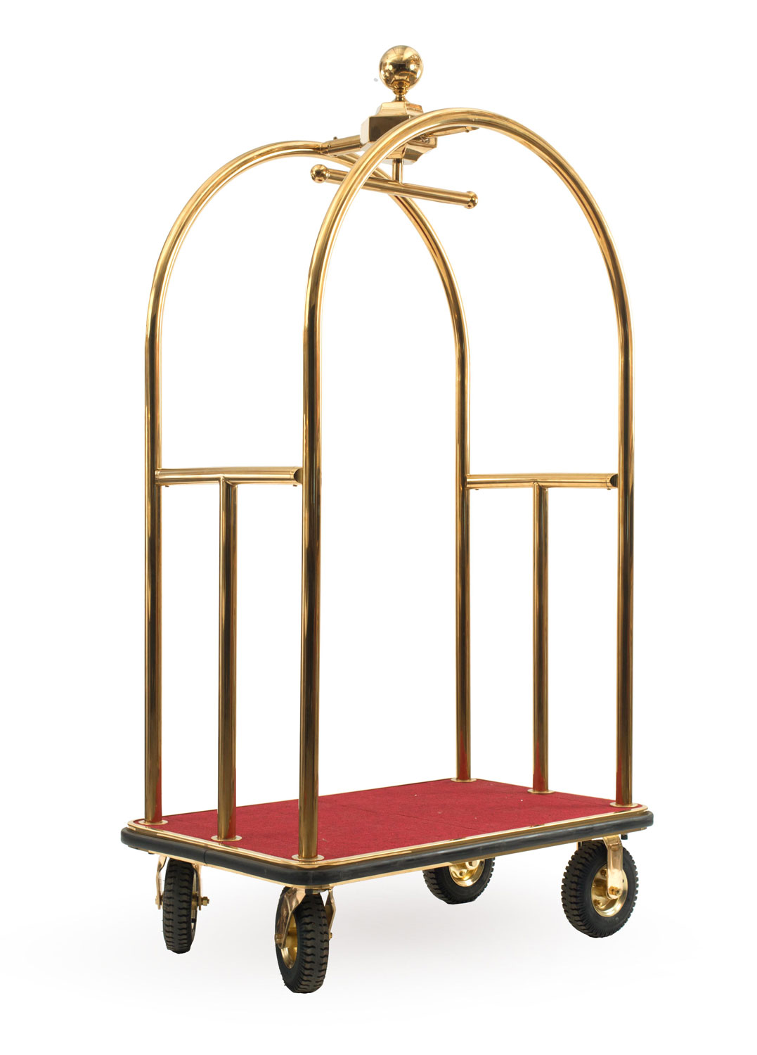 Contemporary Brass Hotel Luggage Rack