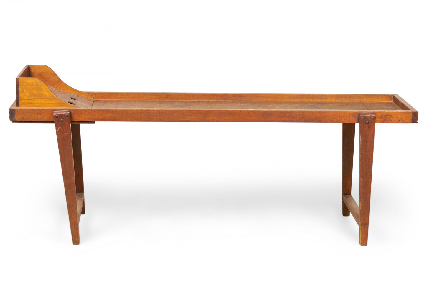 American Country Rustic Wooden Table Bowling Game Set