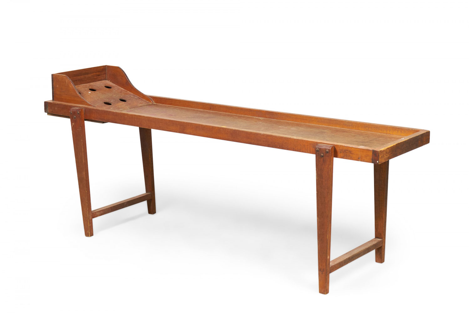 American Country Rustic Wooden Table Bowling Game Set