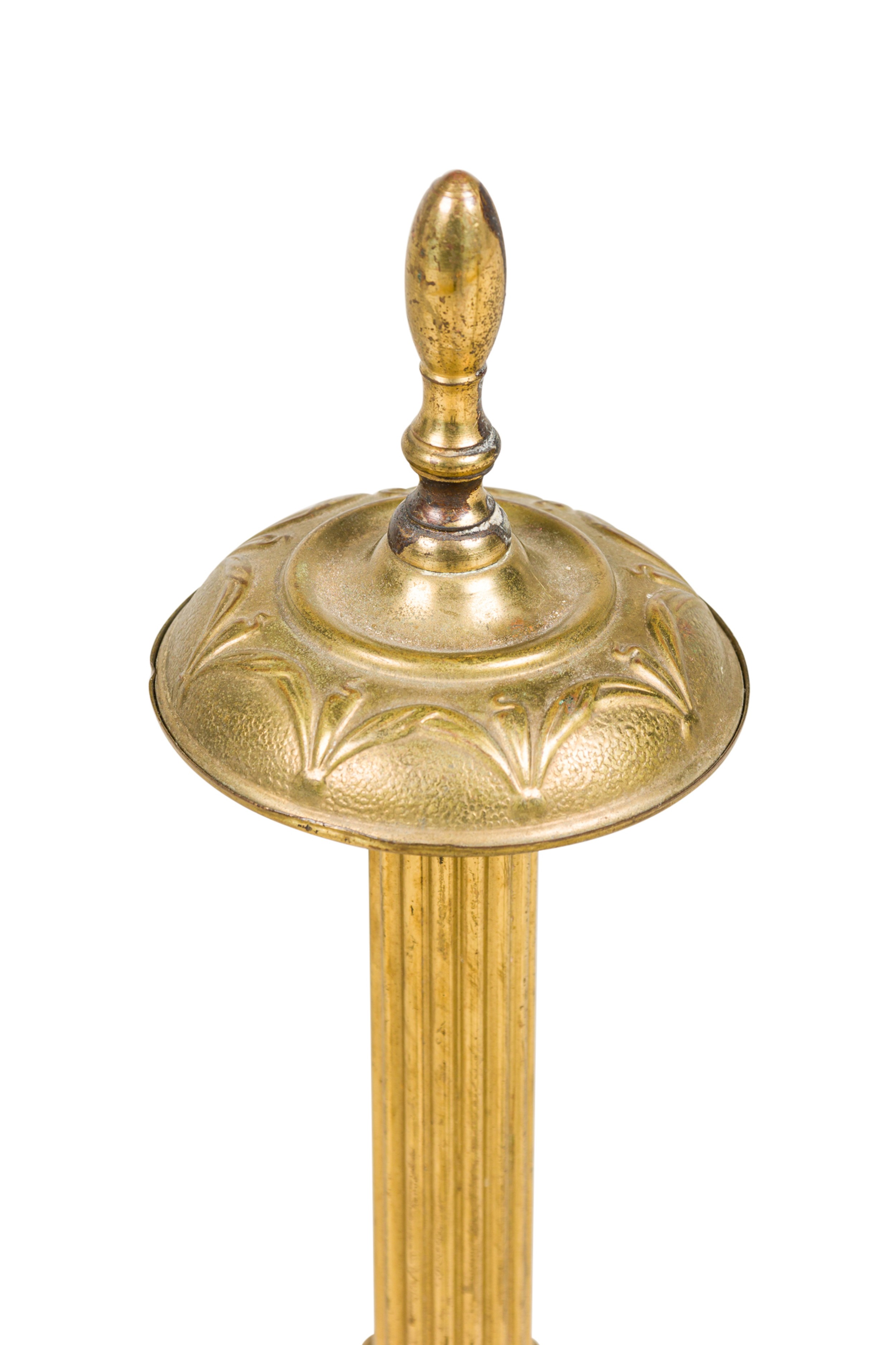 Pair of english victorian finial shape andiron