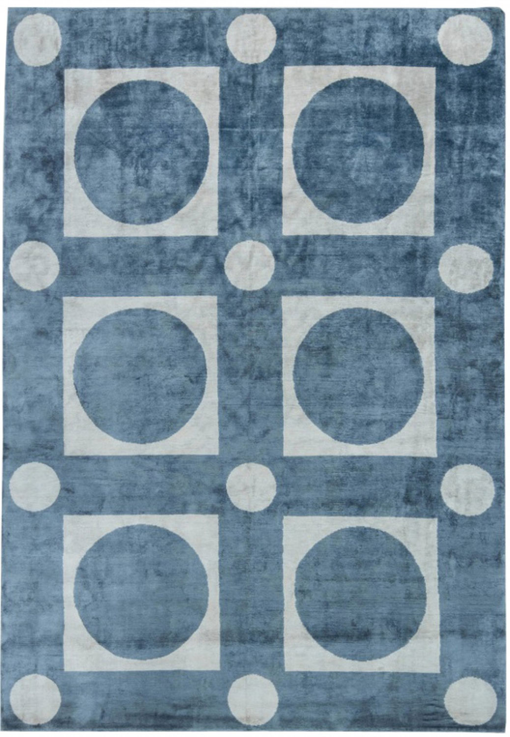 Contemporary multi colored geometric pattern area rug