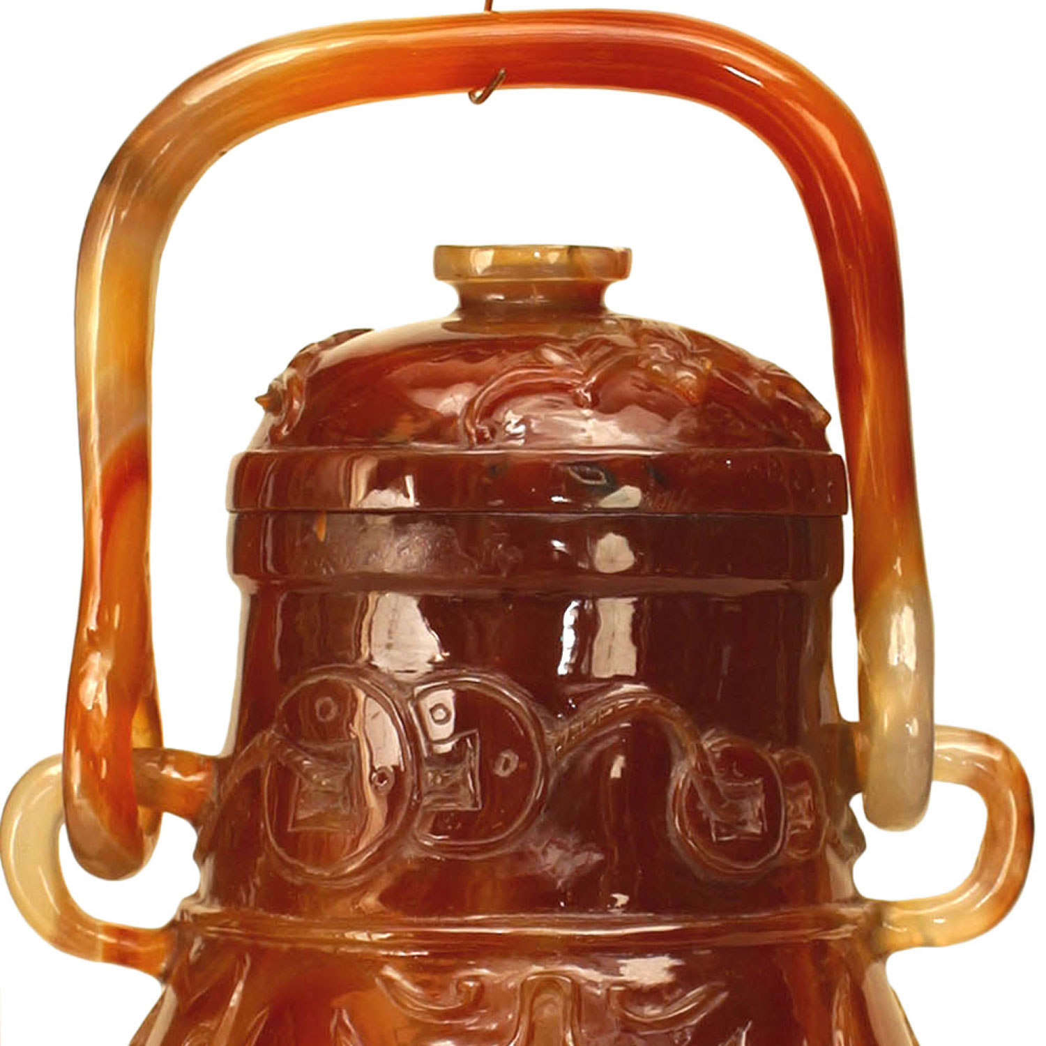 Chinese rust agate vessel 1