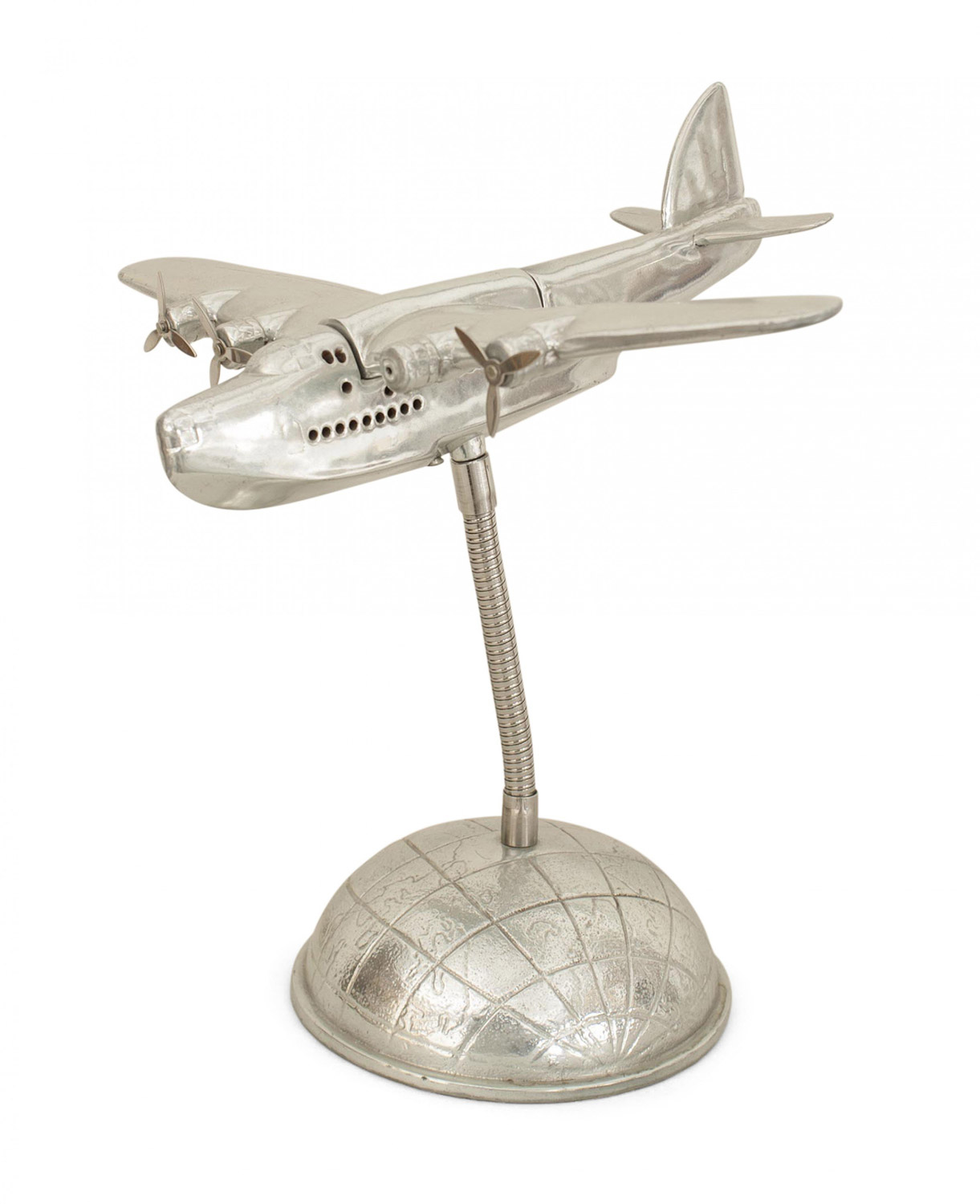 Mid century metal model airplane
