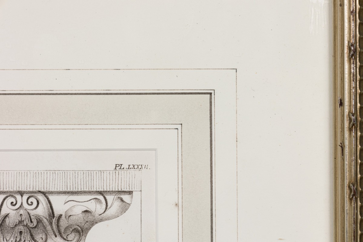 Italian neo classic style temple of jupiter tonans print