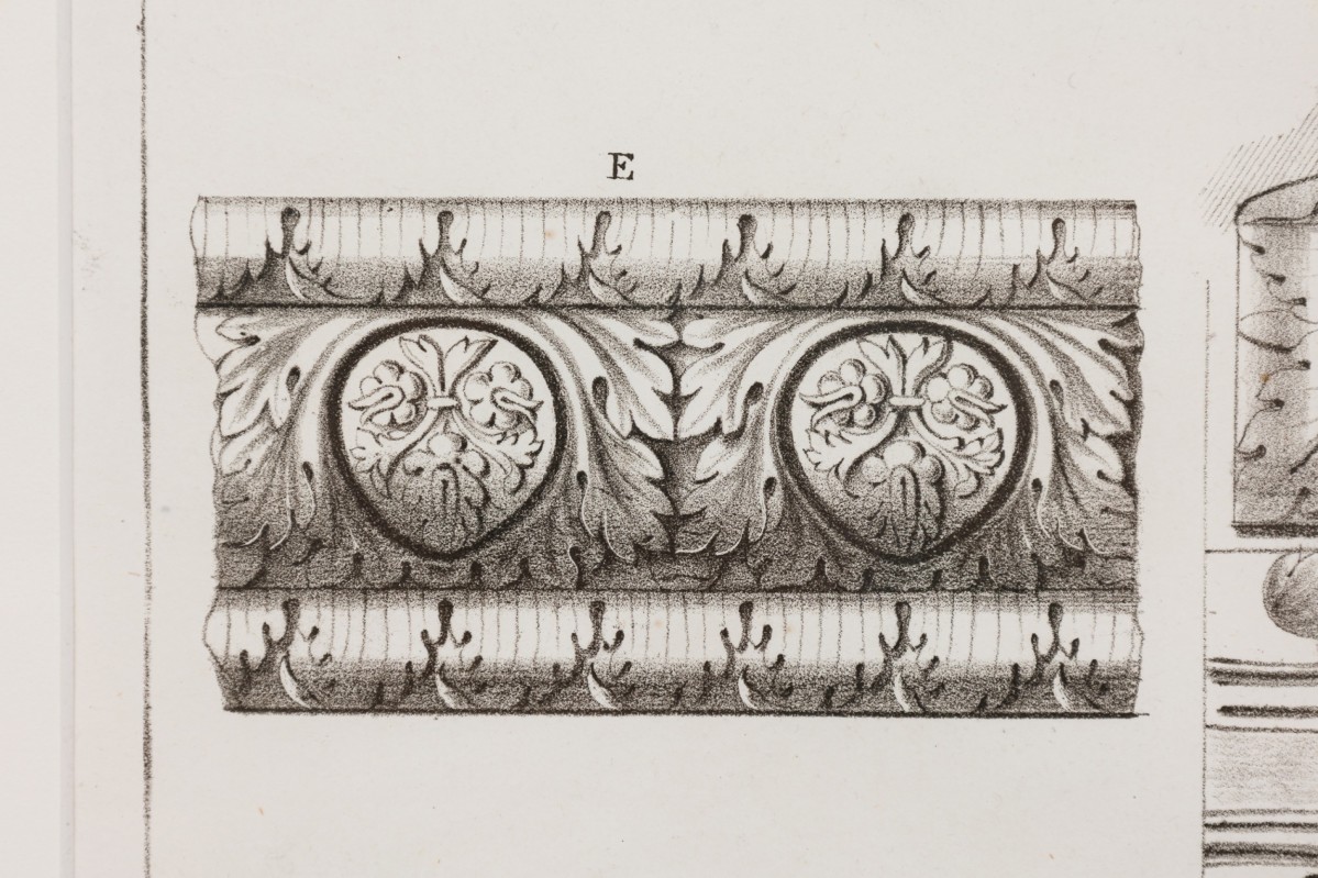 Italian neo classic style temple of jupiter tonans print