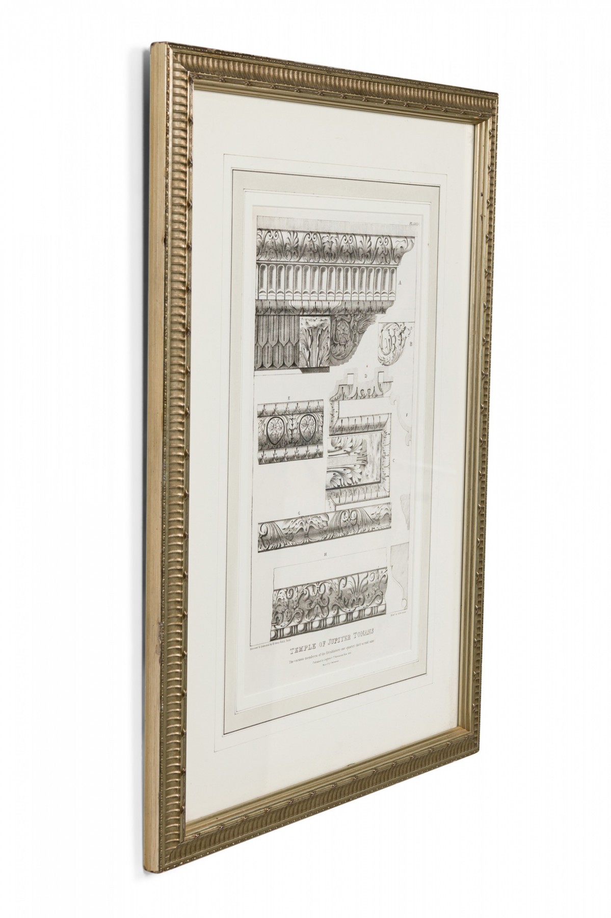 Italian neo classic style temple of jupiter tonans print