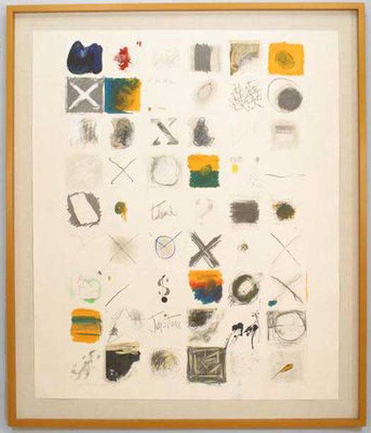 Copy of abstract grid painting