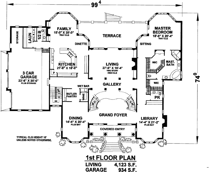 Library Style House Plans - Results Page 1