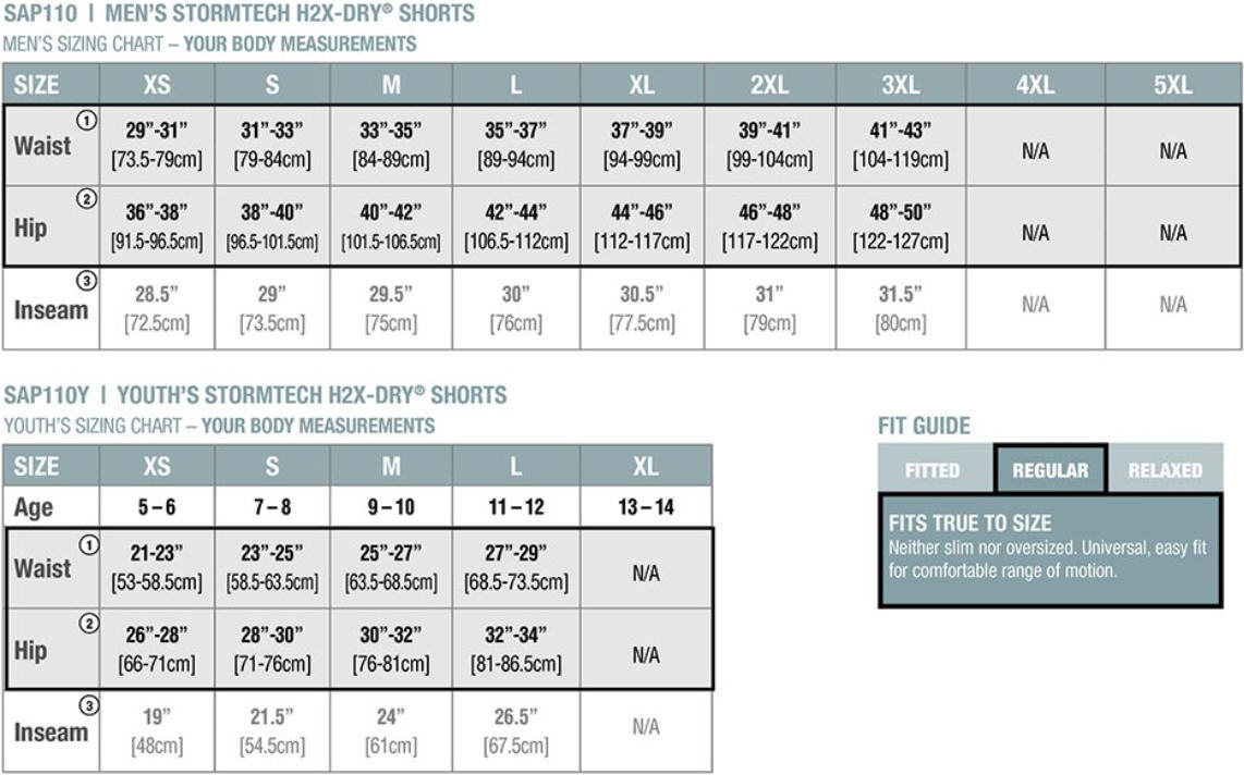 align shorts sizing hvac