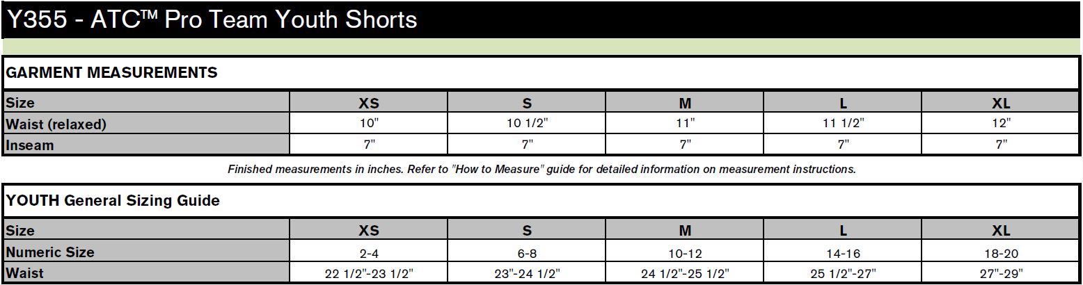 Custom ATC PRO TEAM YOUTH SHORTS - Coastal Reign