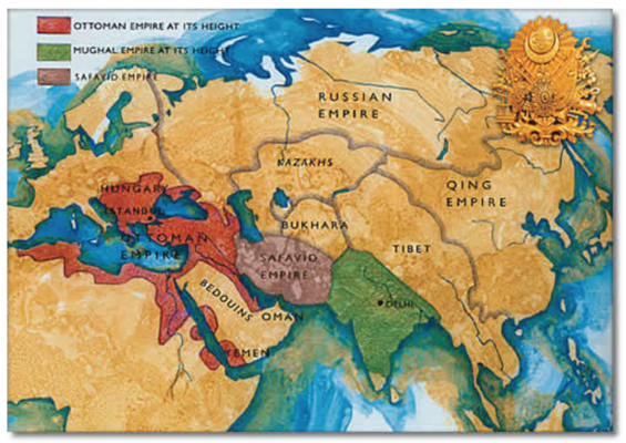 Ottoman Safavid And Mughal Empire Map