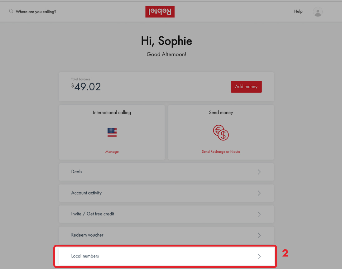 How do I call using local numbers?