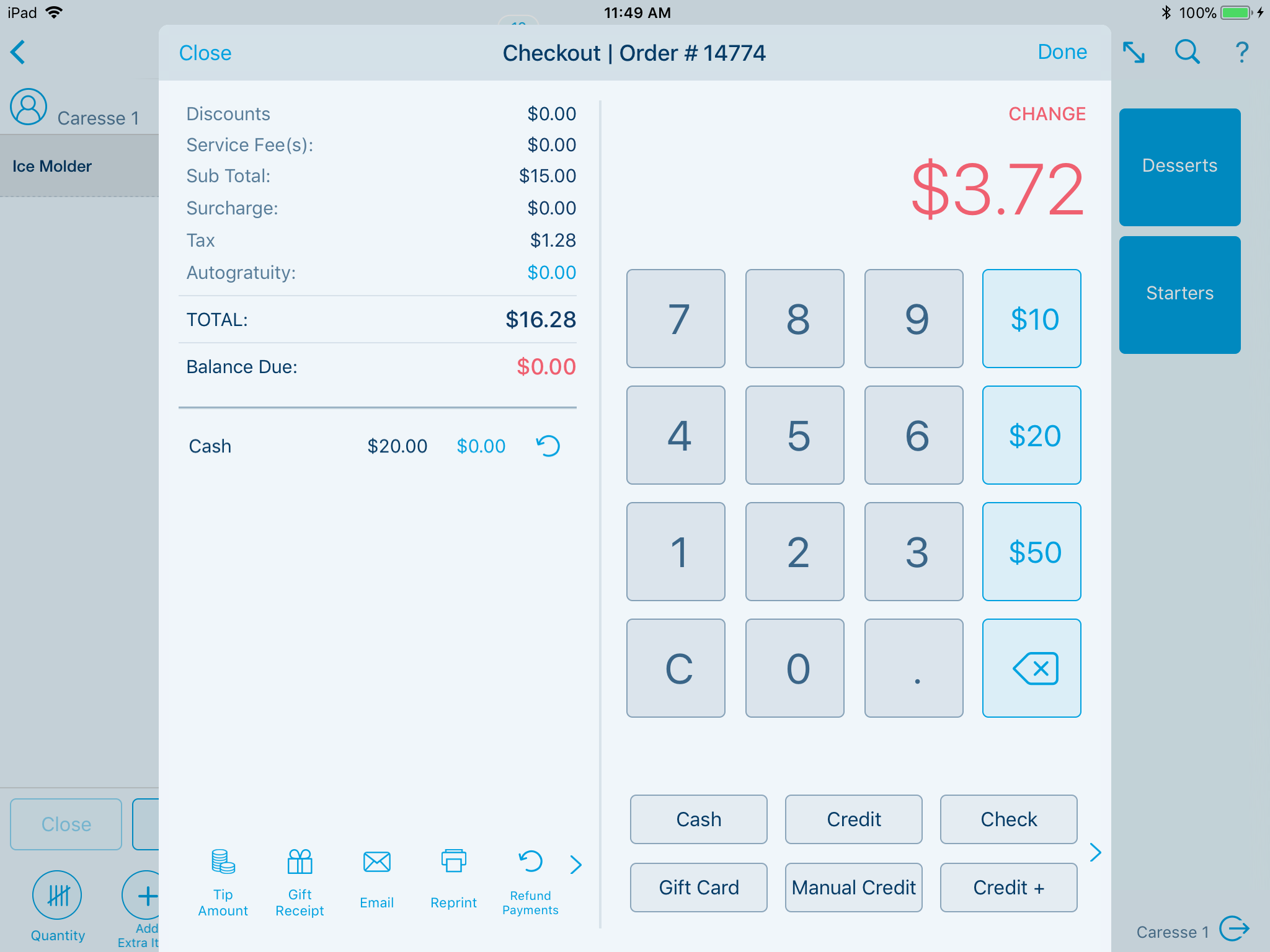 Running a Test Transaction