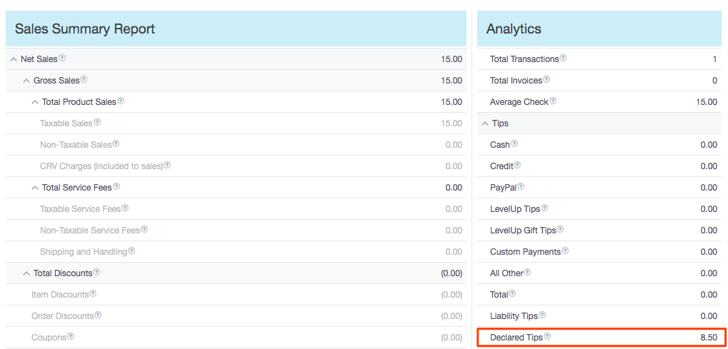 How can I declare tips with Revel?