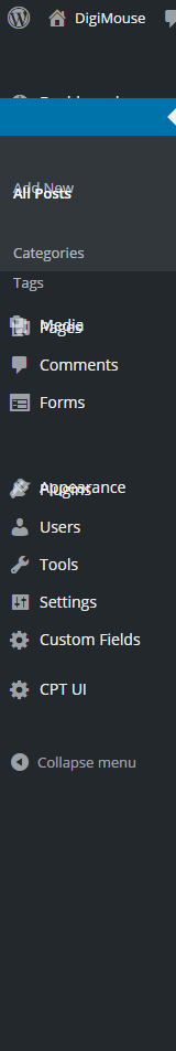 Wordpress Admin Menu Items All Messed Up In Chrome S Example