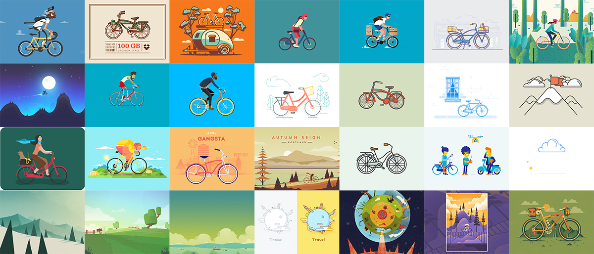 Bike to School - The Process by Mariusz Dabrowski on CodePen