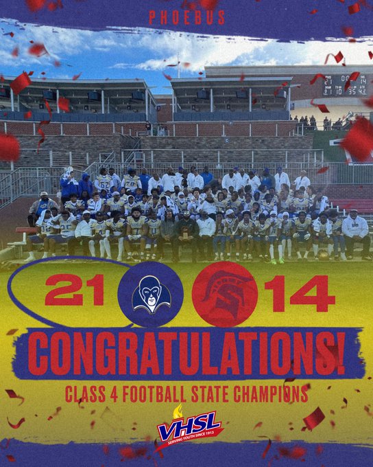 The Phoebus Phantoms defeat the Salem Spartans 21 to 14 - ScoreStream